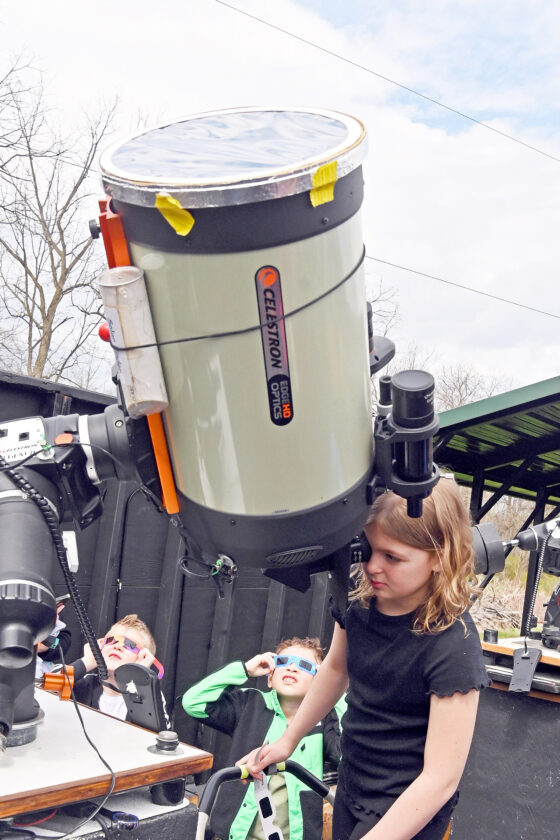 Celestial spectacle: Hundreds gravitate to Fort Roberdeau to view solar ...